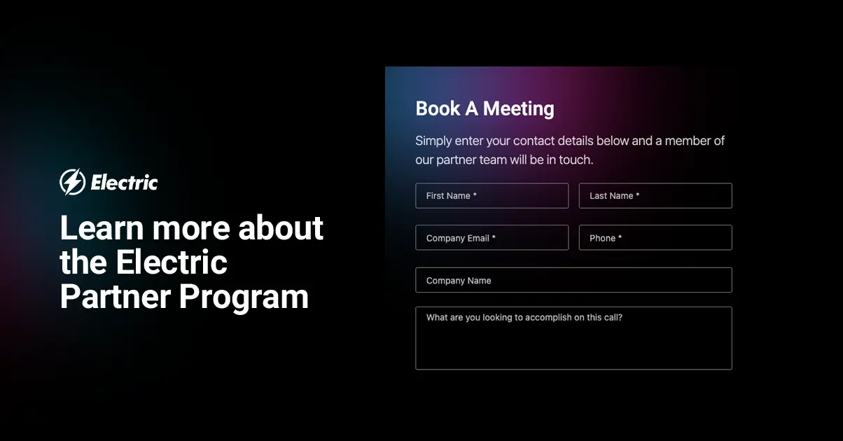 Learn more about the Electric Partner Program