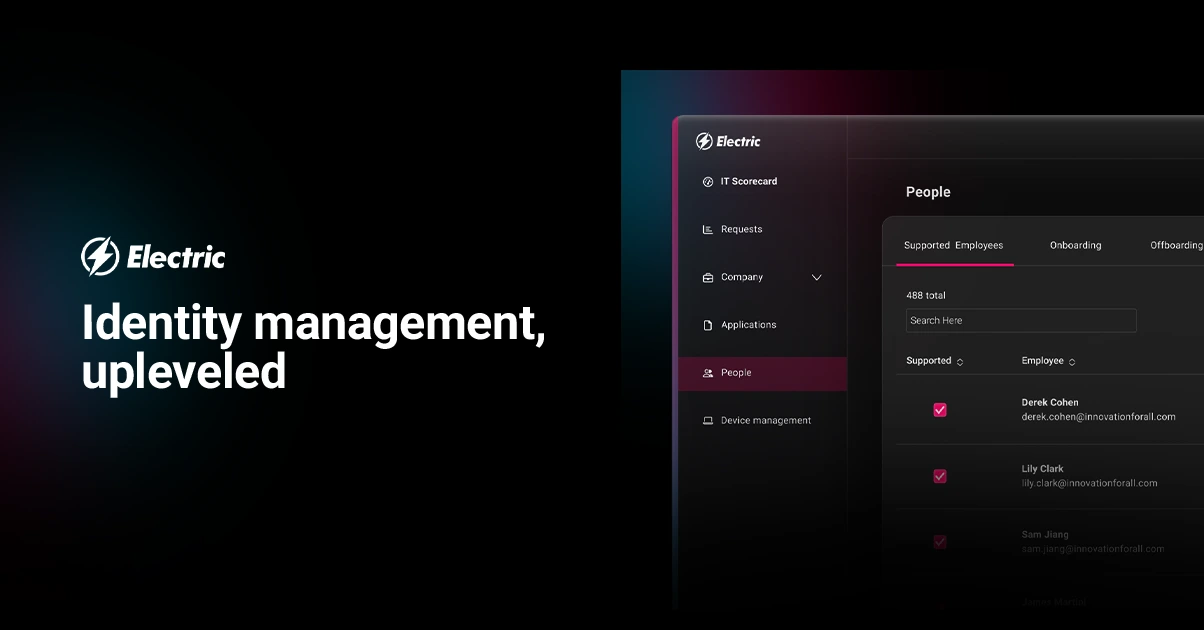 Identity Management Solution | Electric