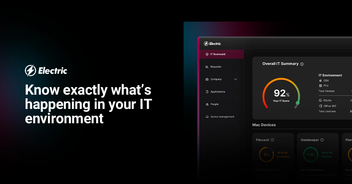 IT Management Dashboard | Electric